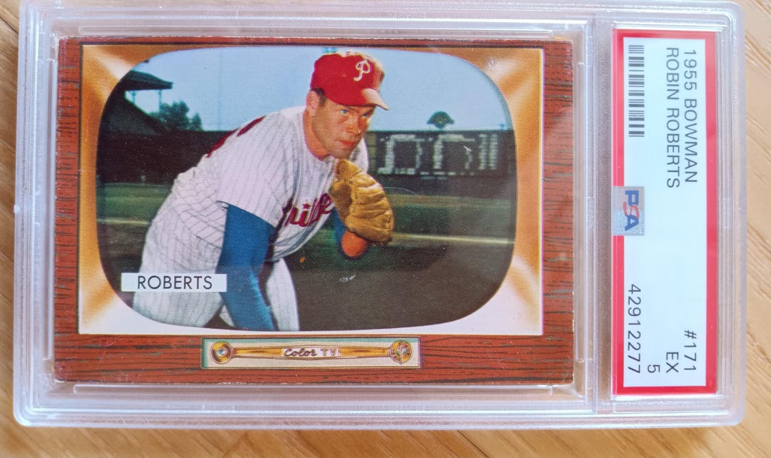 1955 Bowman PSA 5 Robin Roberts Baseball Card - Etsy