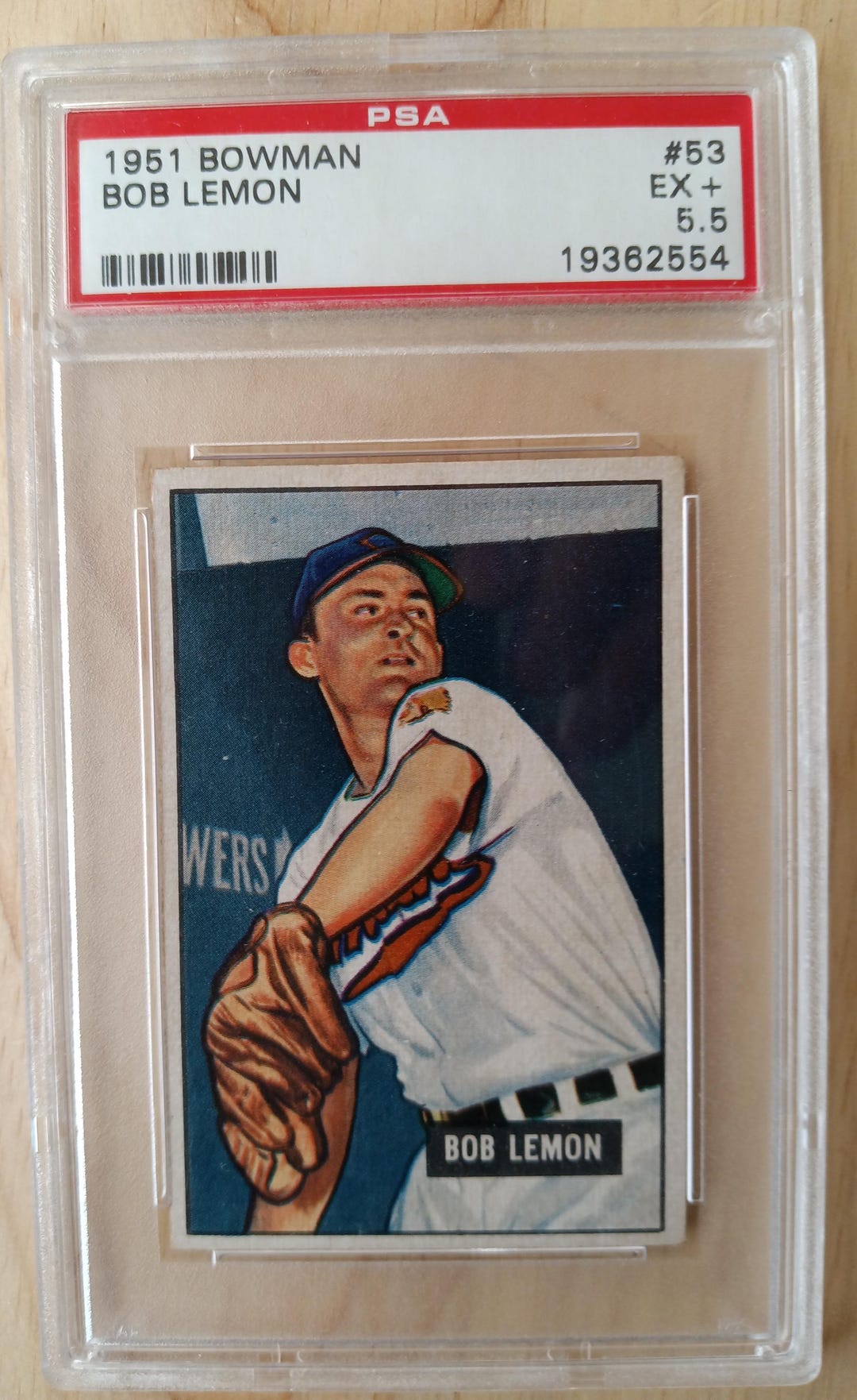 1951 Bowman PSA 5.5 Bob Lemon Baseball Card - Etsy