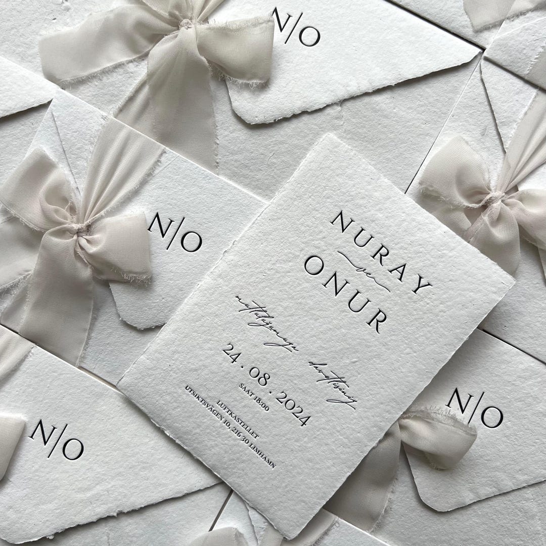 Hand Made Paper, Cotton Paper Invitations, Wedding Cards, Wedding ...