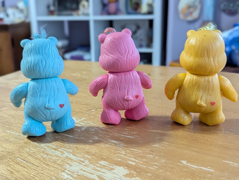 Set of 3 Vintage Kenner Care Bears - 1983 - Love a Lot, Bedtime ...