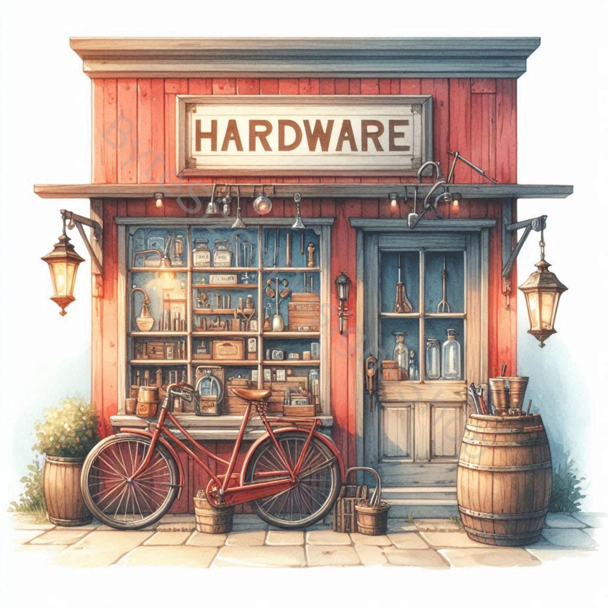 Watercolor Hardware Store Clip Art: High-res Jpgs (digital Download) - Etsy