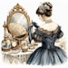 Victorian Ball Watercolor Clip Art: High-res JPG Set (digital Download ...