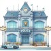 Watercolor Police Station Clip Art: High-res Jpgs (digital Download) - Etsy