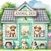 Watercolor Pet Shop Clip Art: High-res Jpgs (digital Download) - Etsy ...