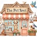 Watercolor Pet Shop Clip Art: High-res Jpgs (digital Download) - Etsy