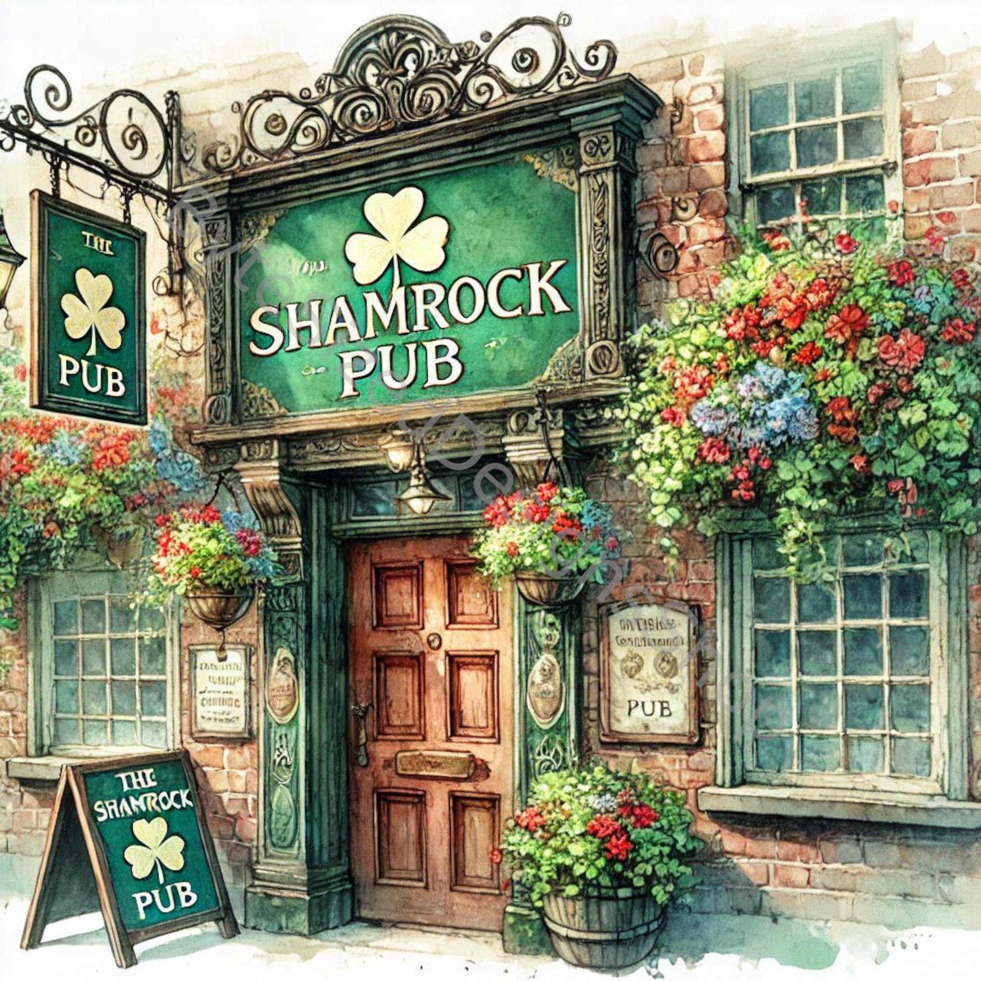 Vintage Irish Pub Watercolor Clip Art Set (digital Download) - Etsy