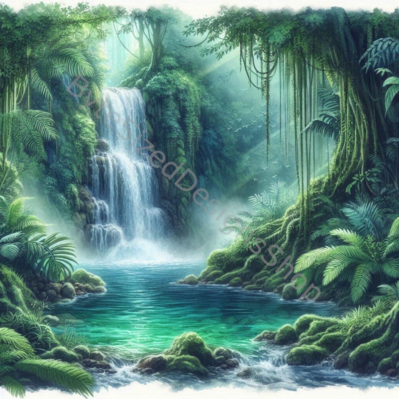 Jungle Animals Watercolor Clip Art: Scrapbooking & Junk Journals ...