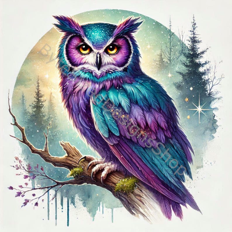 Guardians of the Night Clip Art Set 10 High Res Watercolor Jpgs for ...