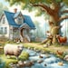 Watercolor Farm Clip Art Set: Countryside Scenes (digital Download) - Etsy