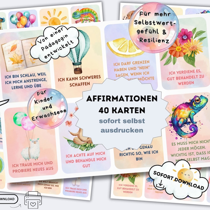 Affirmationskarten kinder - Etsy.de