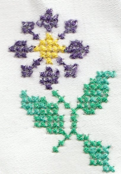 Machine Embroidery Crossstitch Flowers Collection, Flower Borders 1-5 ...