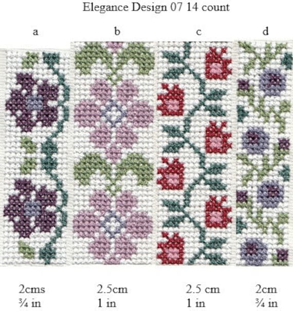 Machine Cross Stitch Embroidery Elegance Design 07 | Etsy