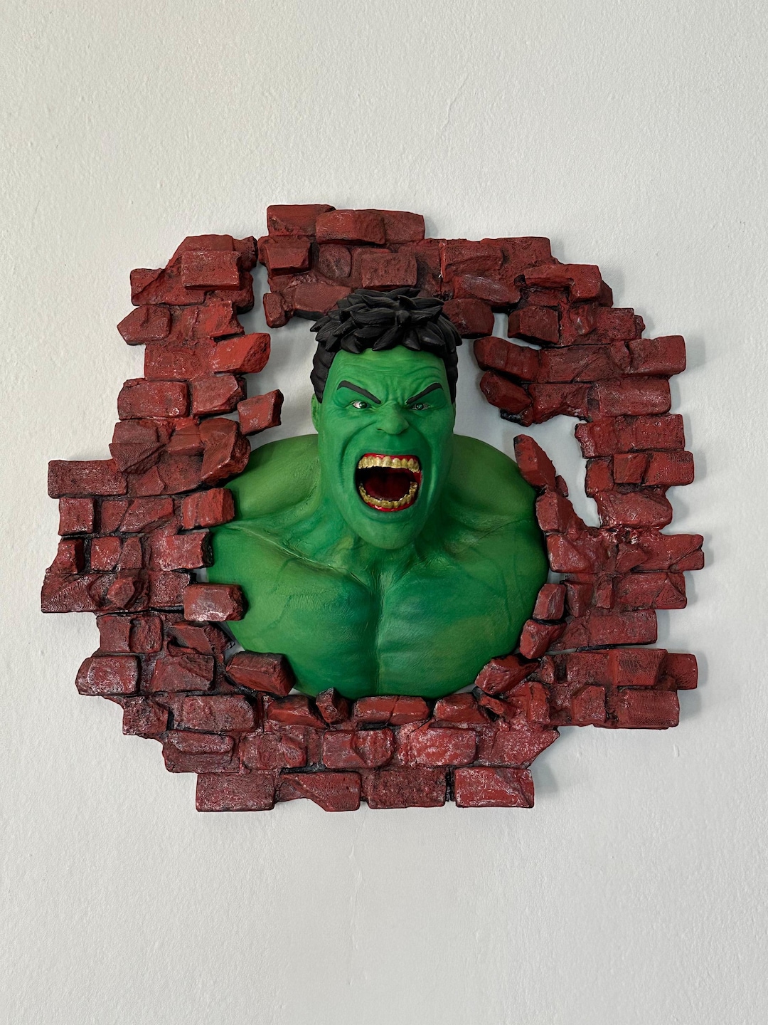 Hulk Smash Wall Hulk Wall Figure Wall Decor - Etsy
