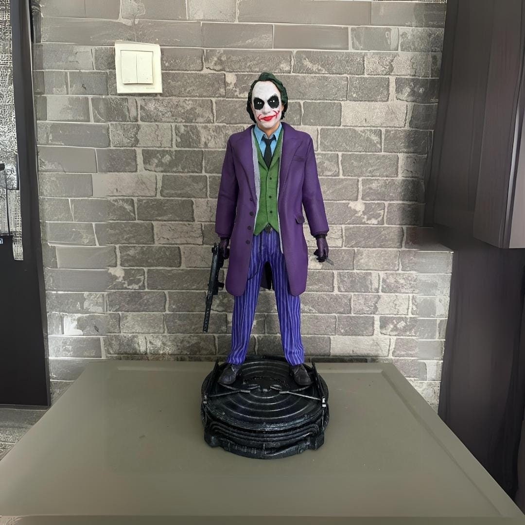 Heath Ledger Joker 3D Printed Statue Collectible Statue Gift Joker ...