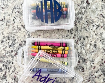 Back to School Supplies Personalized Crayon Box Monster - Etsy