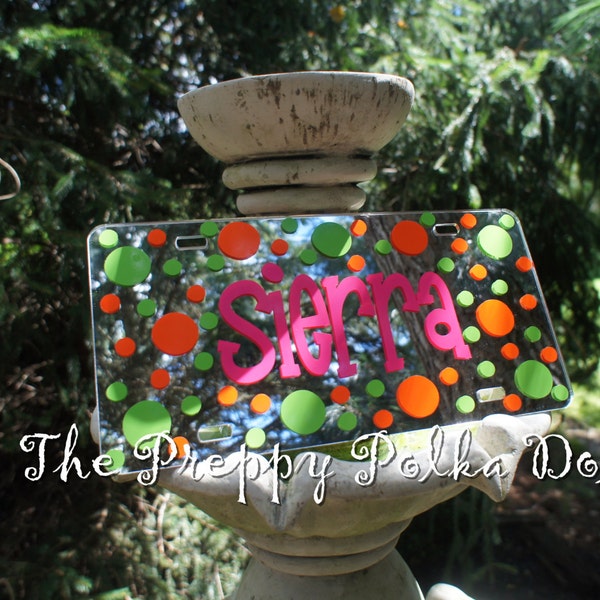 Preppy License Plate - Etsy
