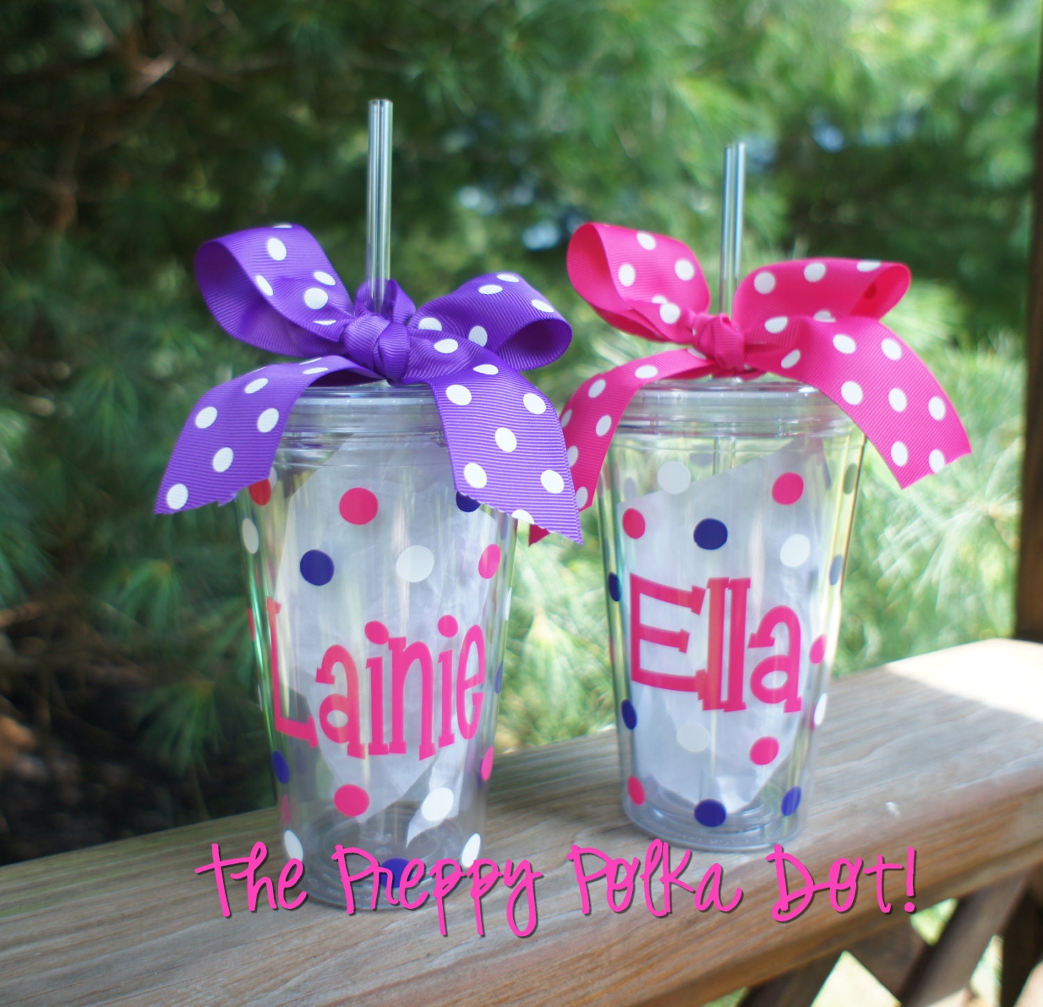 Personalized 16oz Tumbler cup with Lid & Straw CLEAR | Etsy