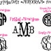 Buck Monogram Decal - Etsy