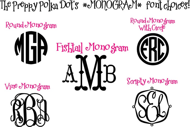 Buck Monogram Decal | Etsy