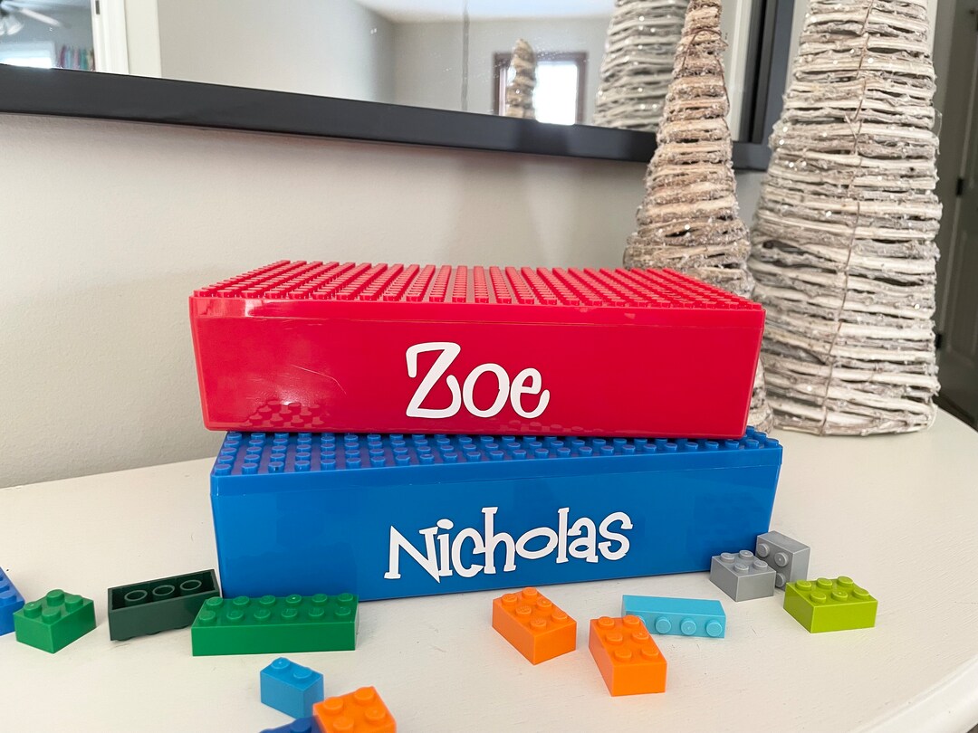 Personalized Lego Building Blocks Travel Box - Etsy