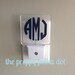 Monogram Personalized LED Night Light - Etsy