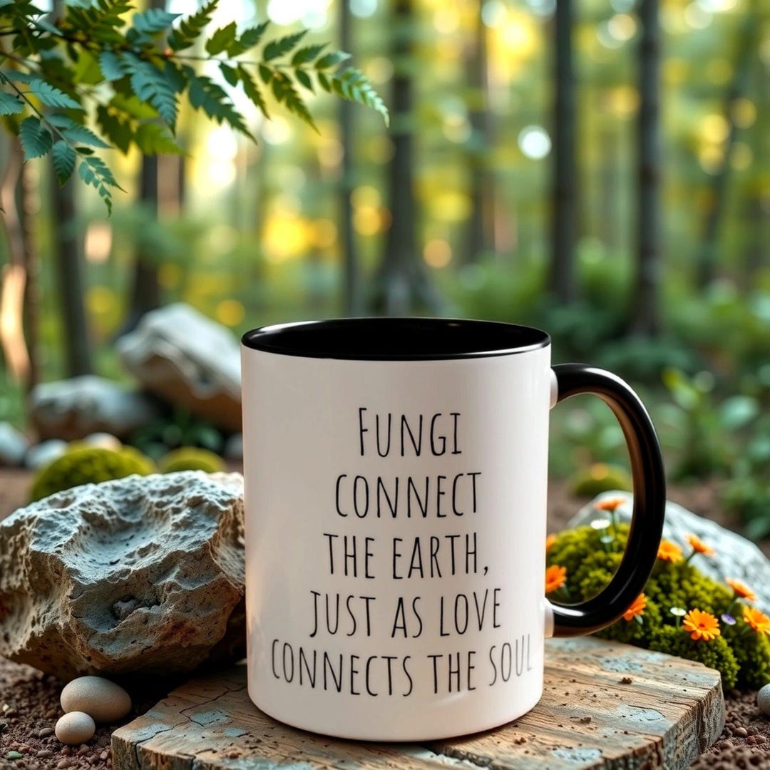 Fungi Connect the Earth Just as Love Connects the Soul Mug Magic ...