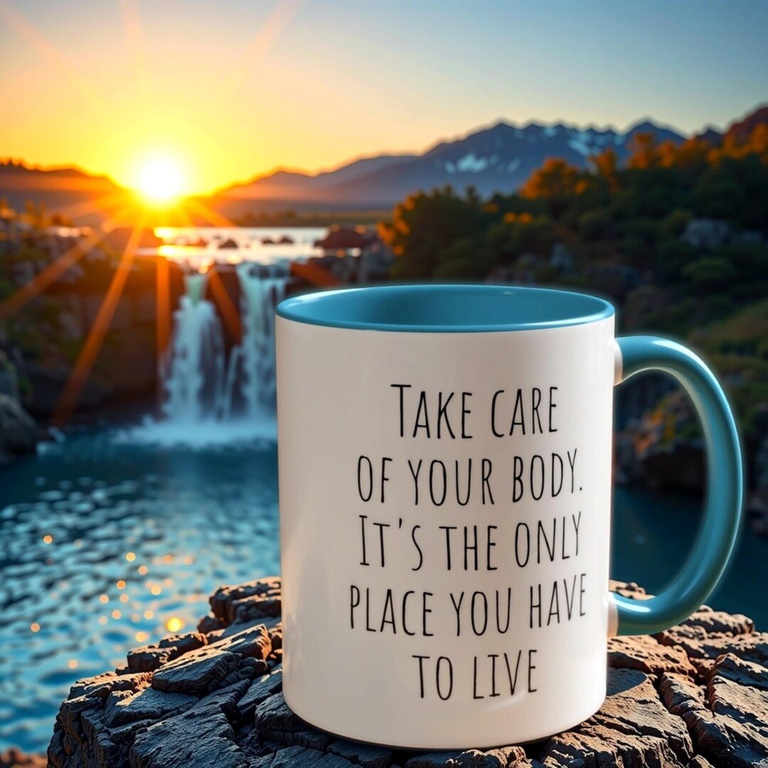 Take Care of Your Body Mug Wellness Quote Coffee Cup Self Care Gift ...