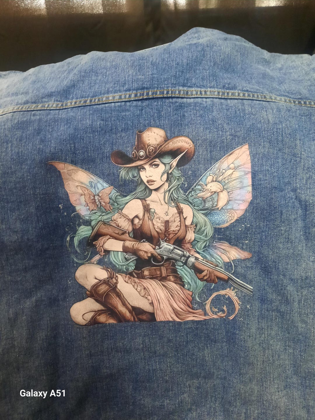 Fairy Cowgirl Denim Jacket, Women's Western Jean Coat, Rodeo Cowgirl ...