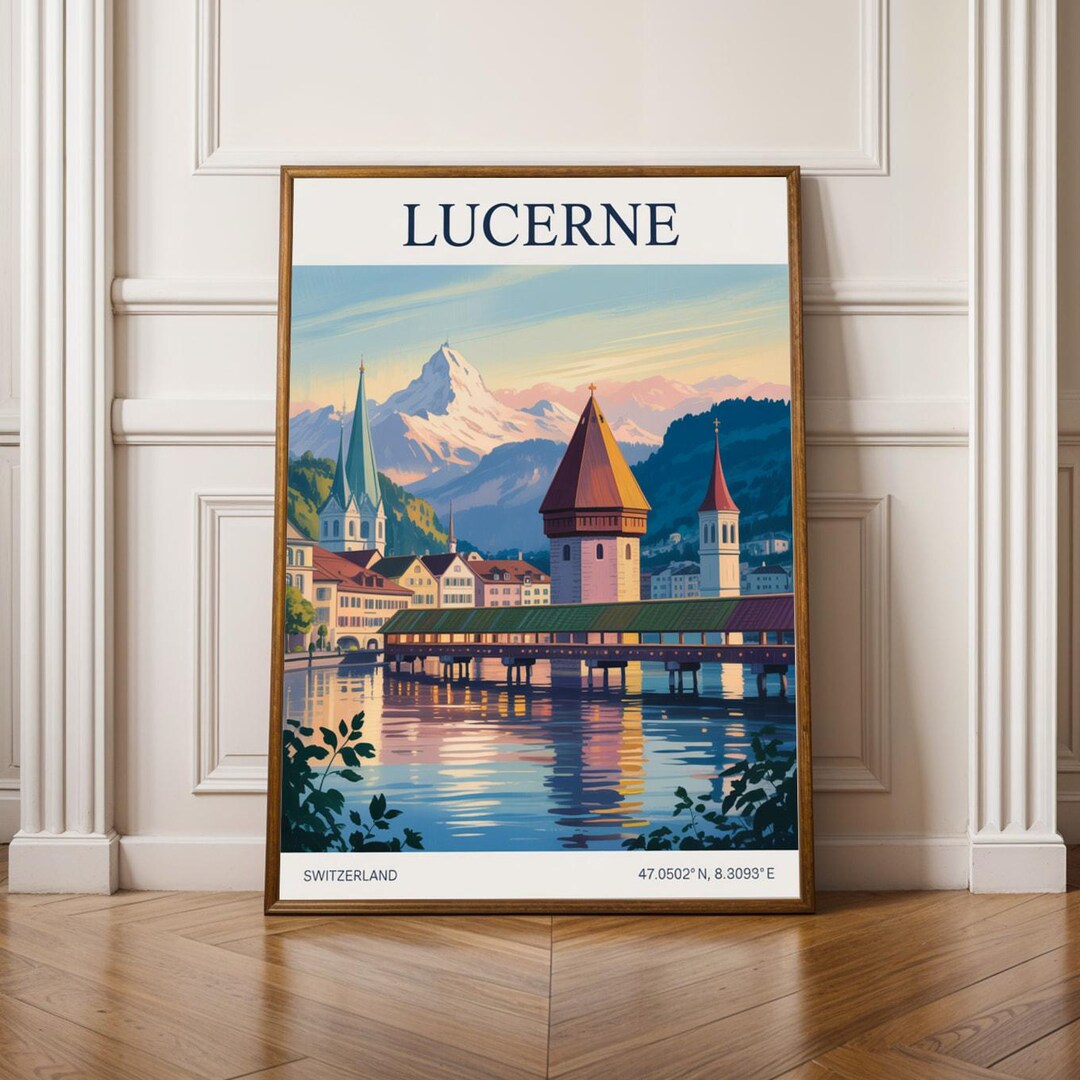 Lucerne Poster – Art Print - Etsy