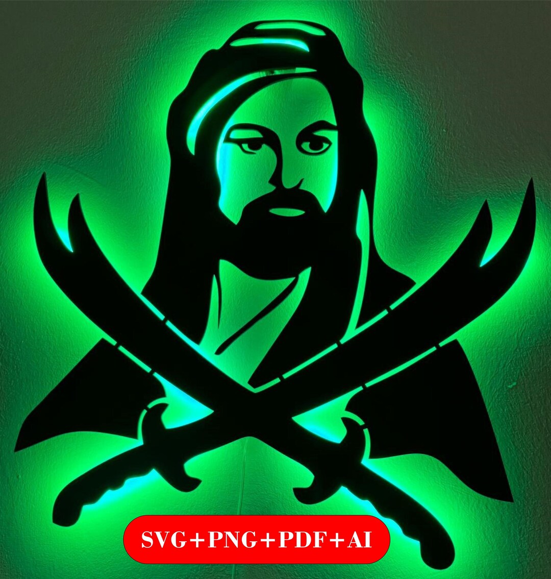 Hz Ali,,lazer Kesim Svg Dxf Png Ai Dosyaları Cnc Kesme Yönlendirici ...