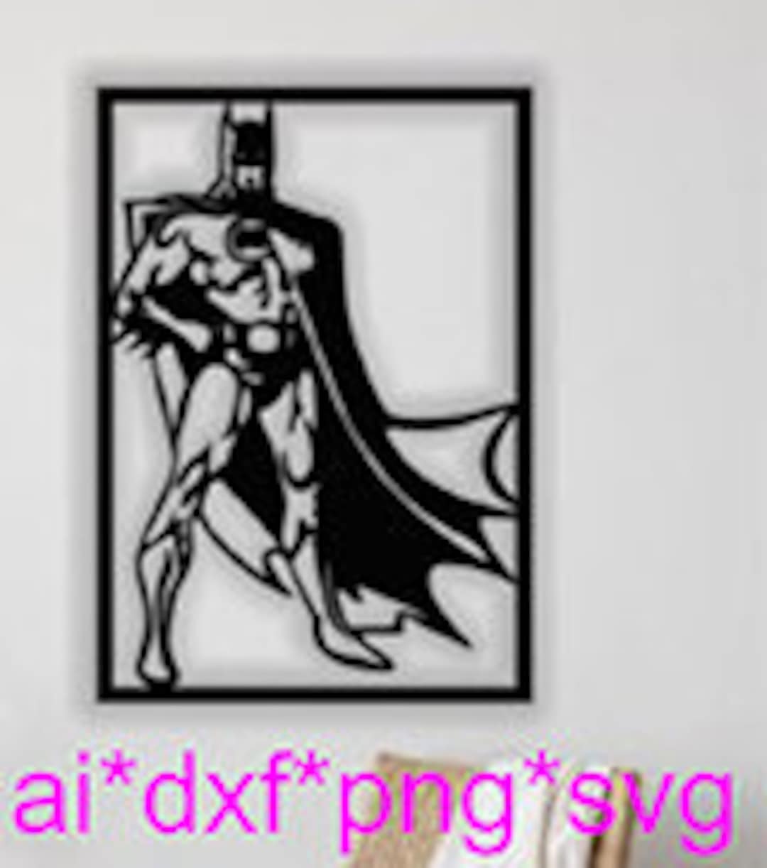 Batman,lazer Kesim Svg Dxf Png Ai Dosyaları Cnc Kesme Yönlendirici ...