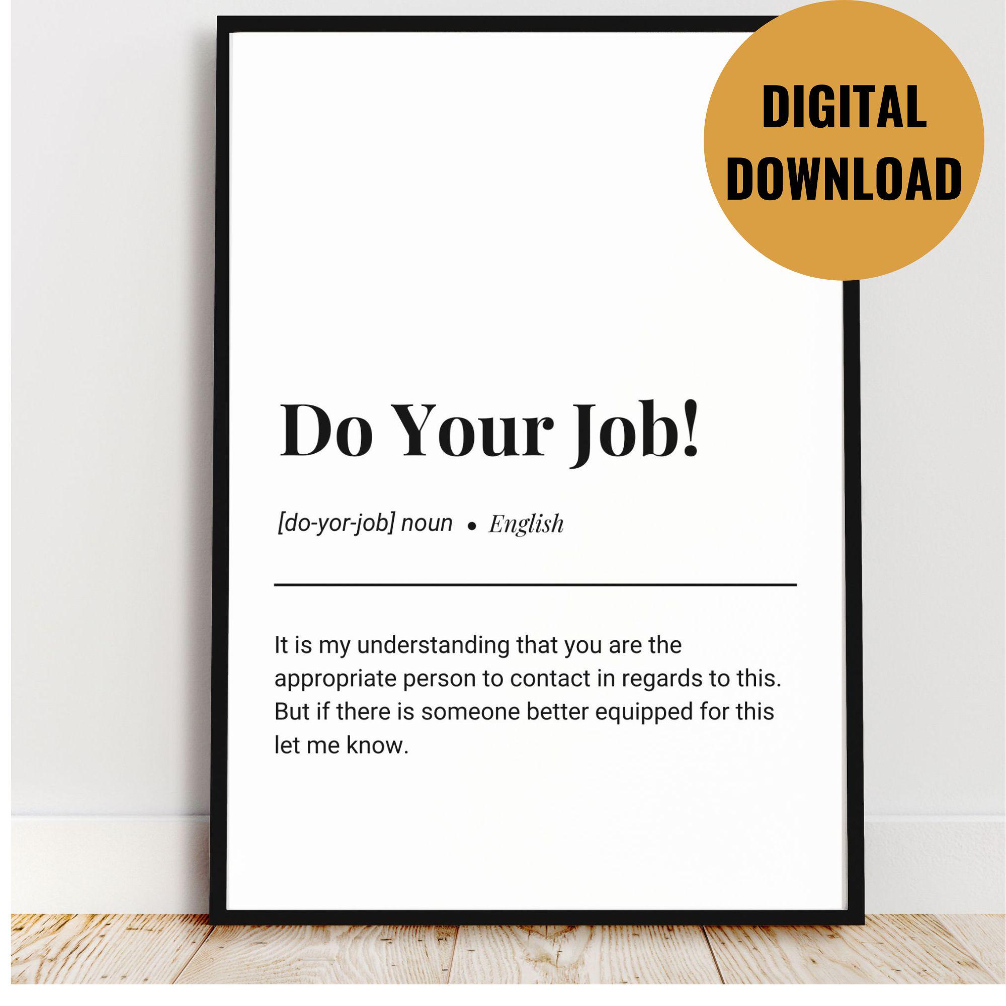 Office Wall Art | Funny Office Sign | Cubicle Decor | Work From Home ...