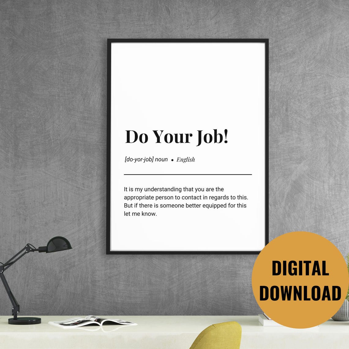Office Wall Art | Funny Office Sign | Cubicle Decor | Work From Home ...