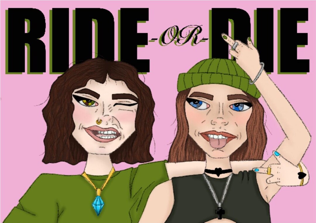 Ride or Die Print A5 Print A4 Print Wall Art Sweetlifemcr - Etsy UK