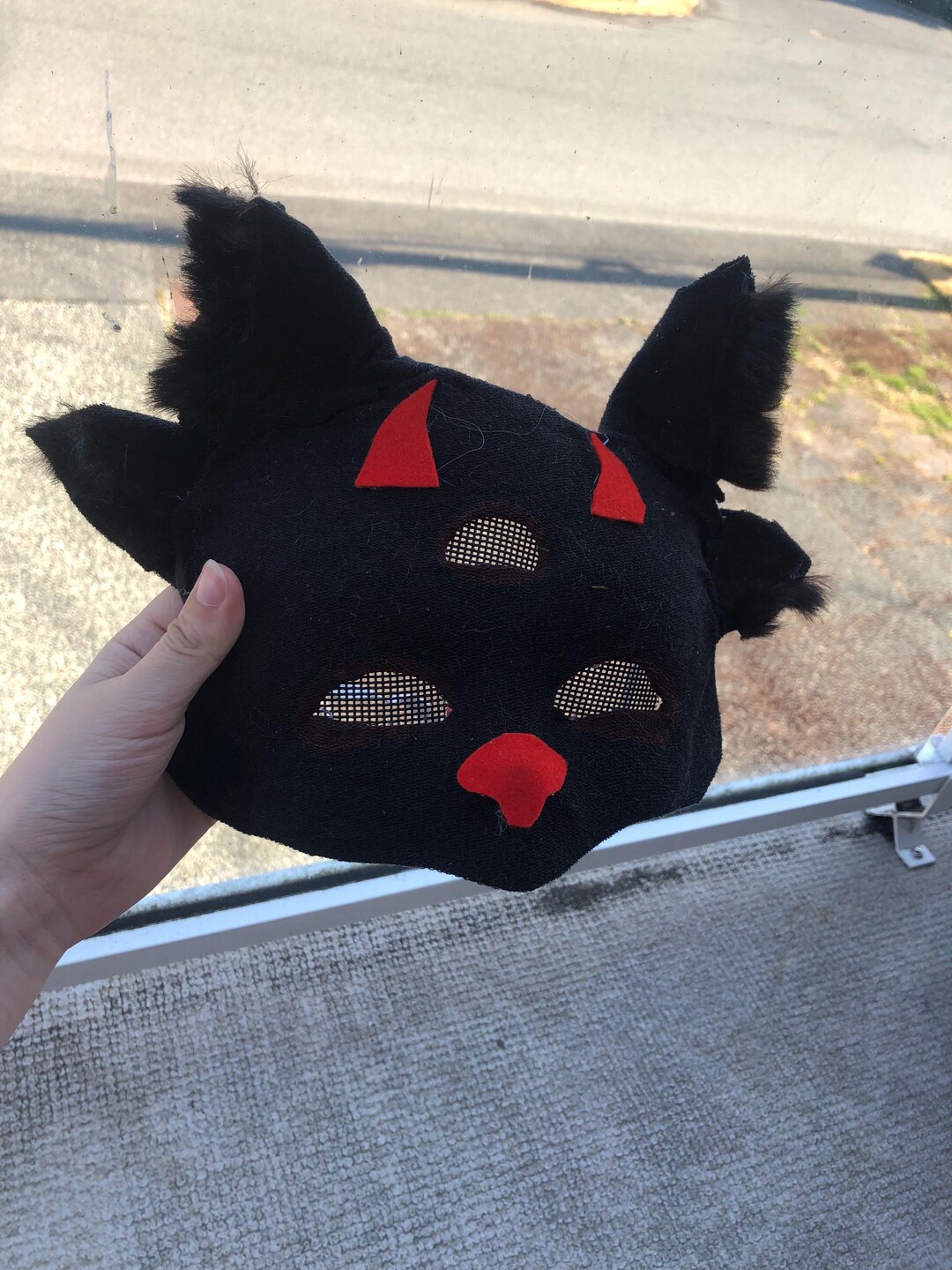 Demon Cat Therian Mask - Etsy