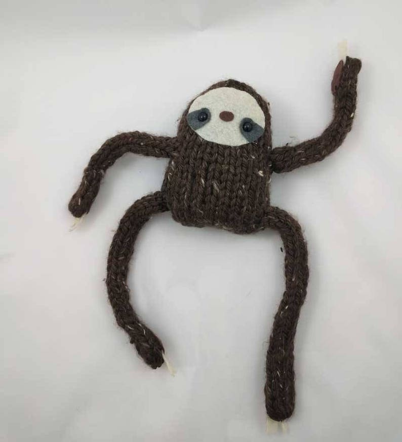 Jumbo Sloth Knit Toy - Etsy