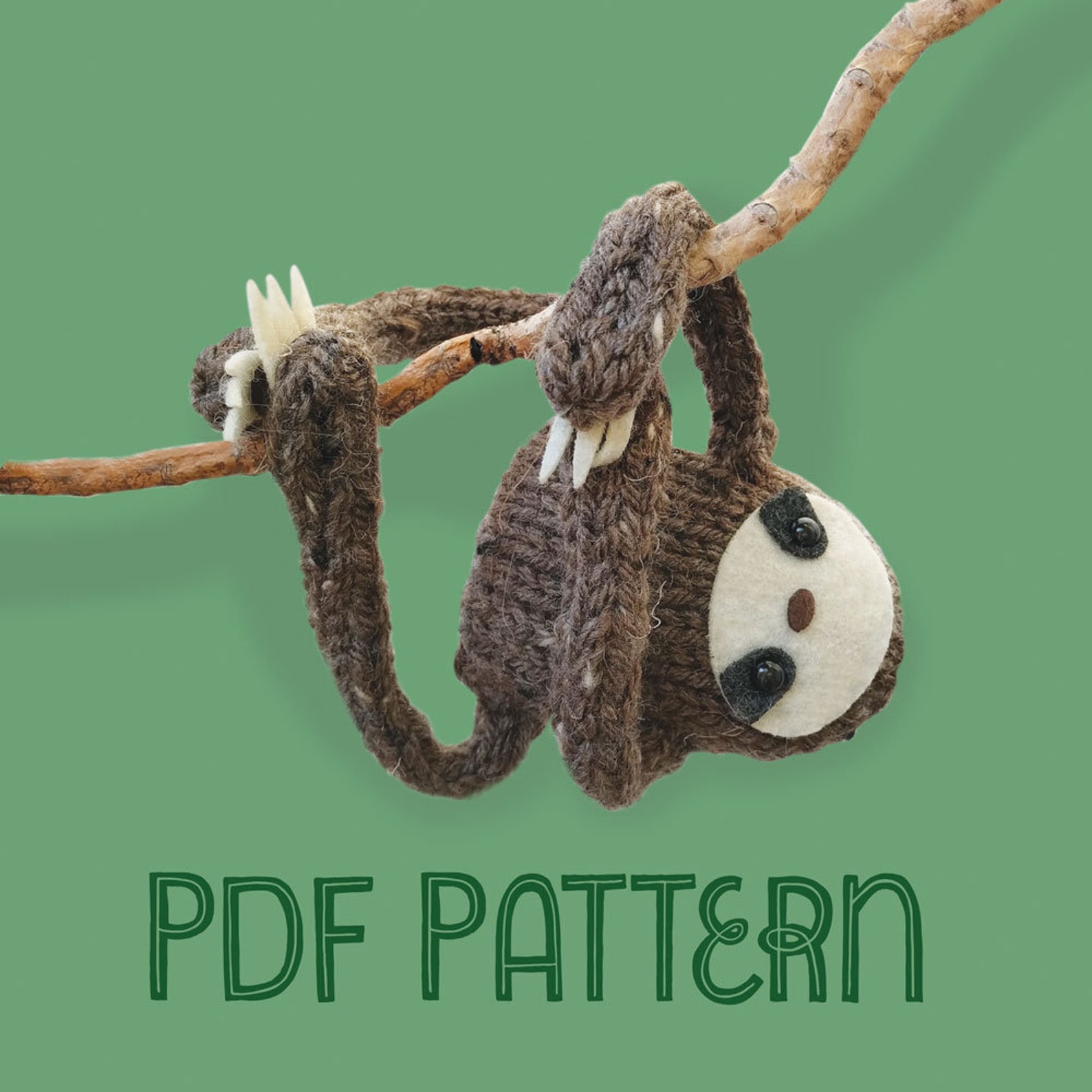 Snuggly Sloth Knit Toy PDF Knitting Pattern - Etsy