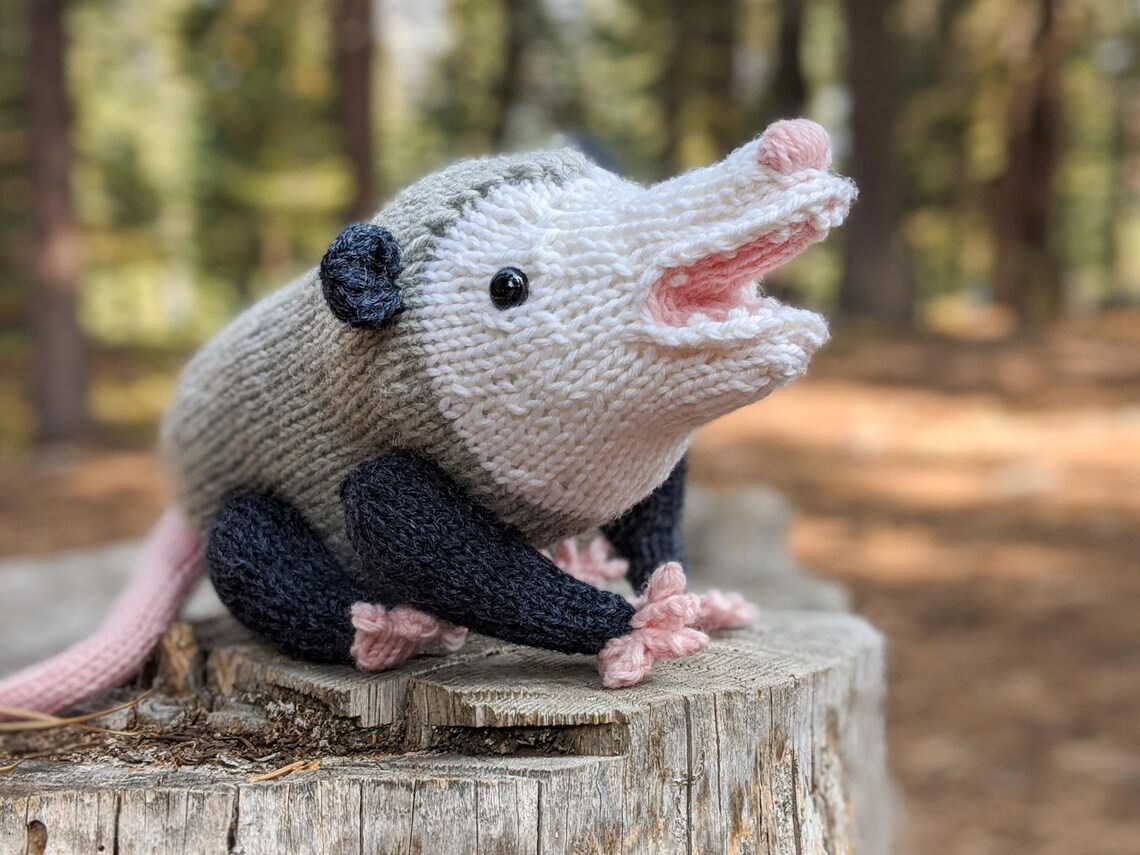 Opossum Family Toy Knitting Pattern PDF Digital Download - Etsy
