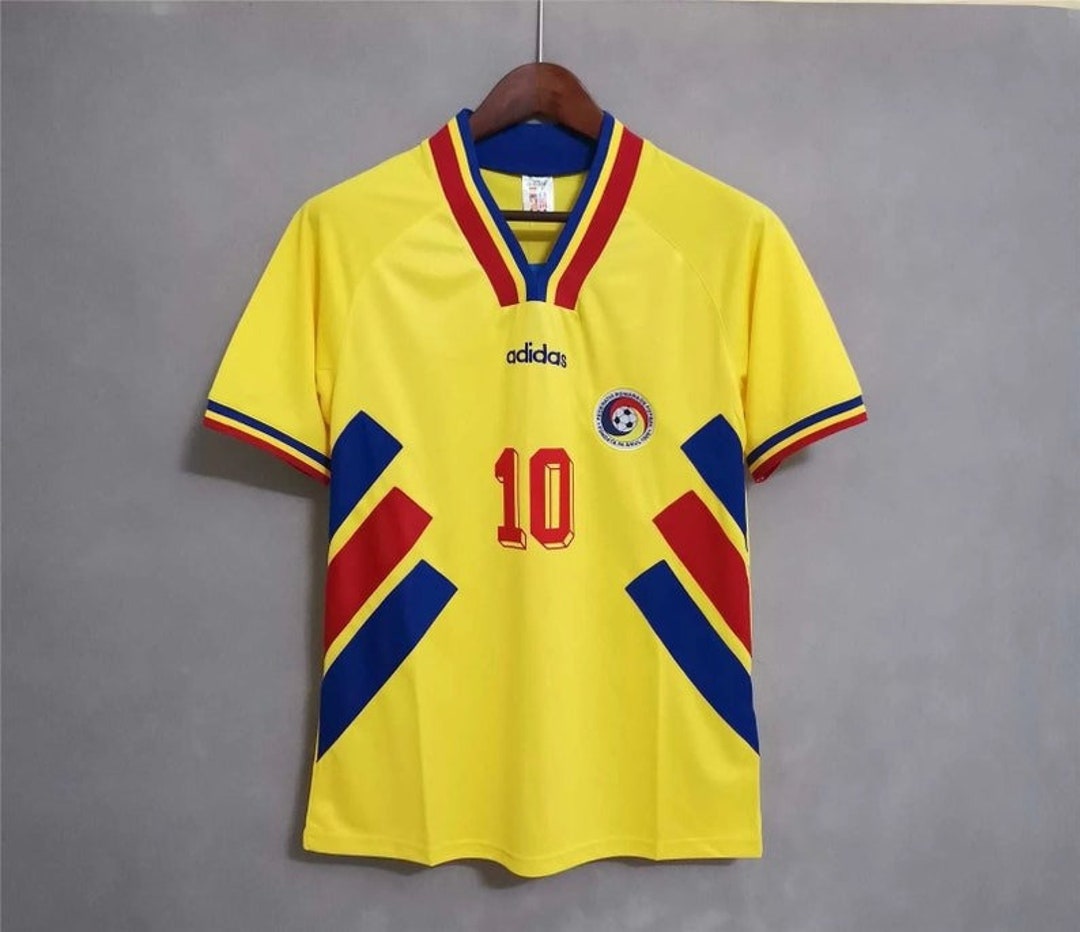 Romania 1994 Hagi Retro Soccer Jersey Classic Football Shirt - Etsy