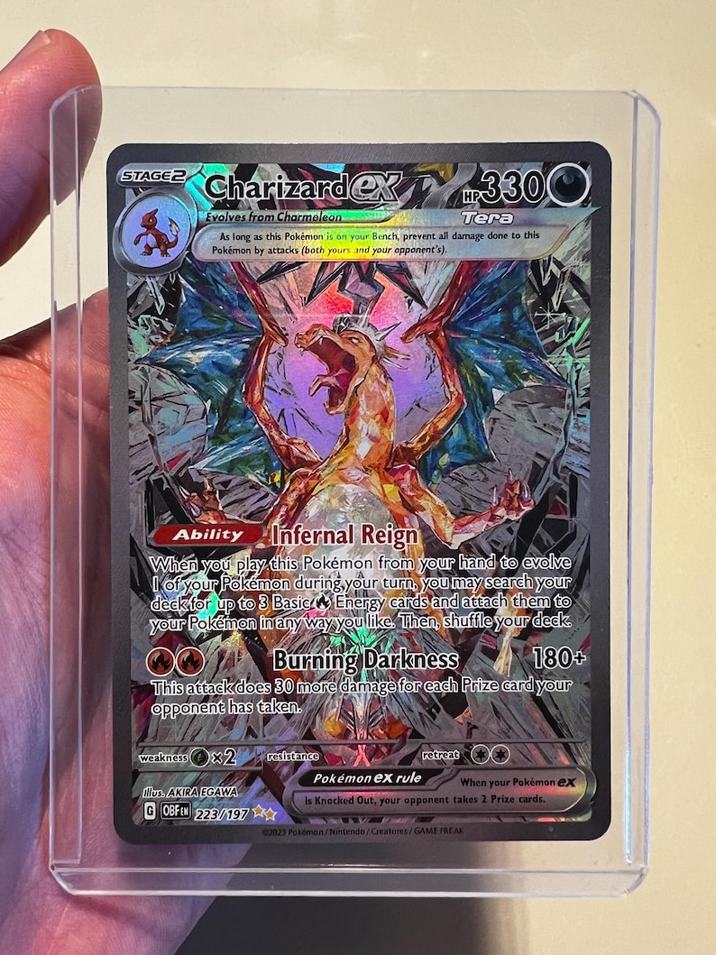Charizard Ex Obsidian Flames PROXY Card - Etsy