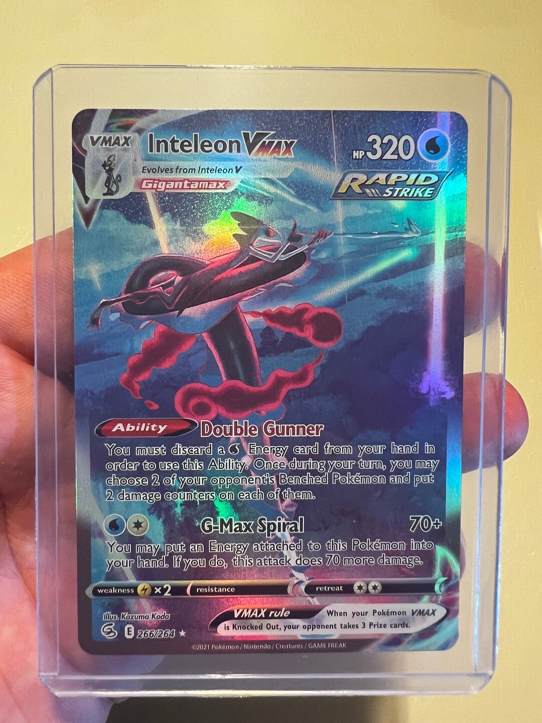 Inteleon Vmax Alt Art Pokémon PROXY Card - Etsy