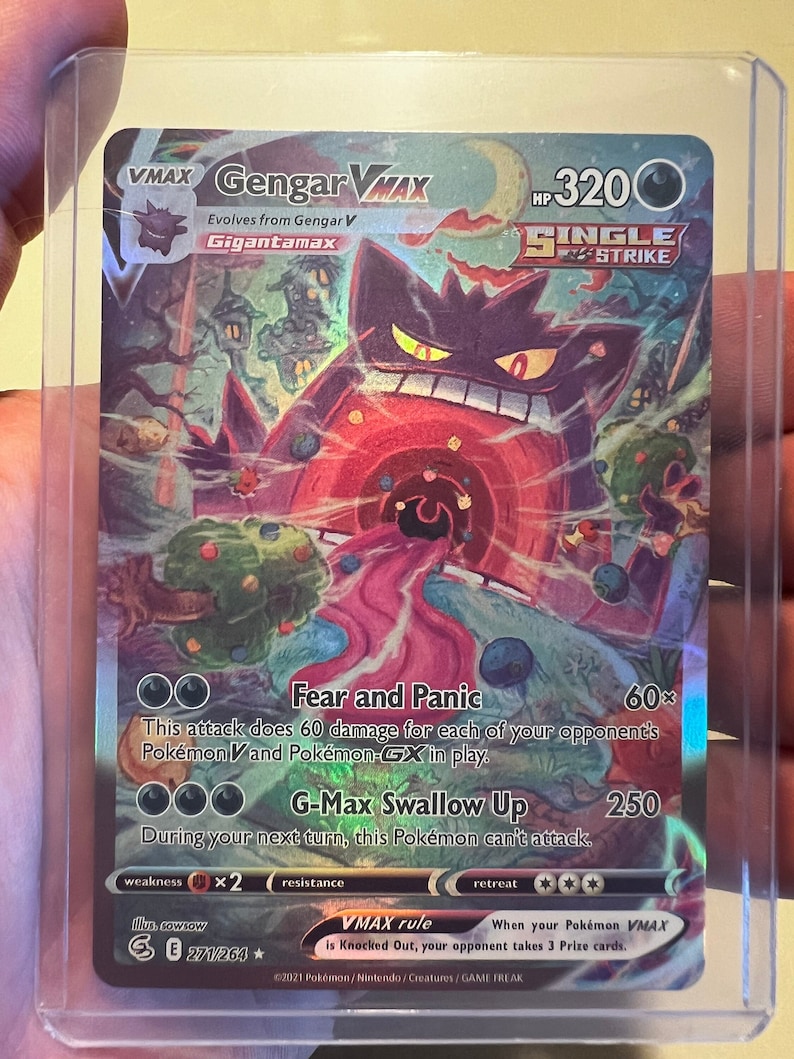 Gengar Vmax Alt Art Pokémon PROXY Card - Etsy