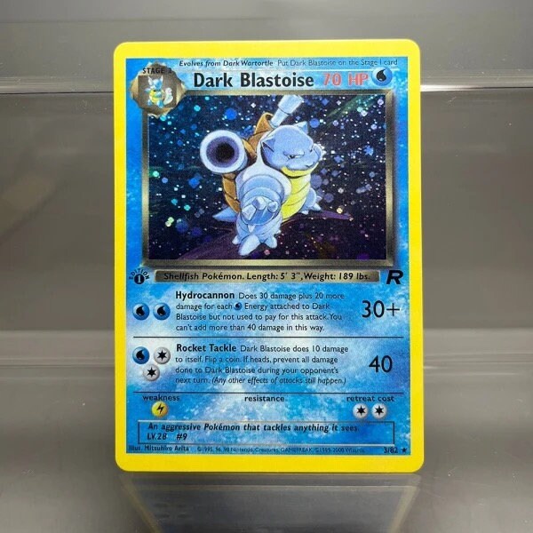 First Edition Dark Blastoise Holographic Pokémon PROXY Card - Etsy
