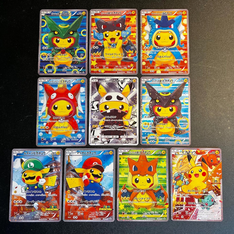 Pikachu Cosplay Cards - Etsy
