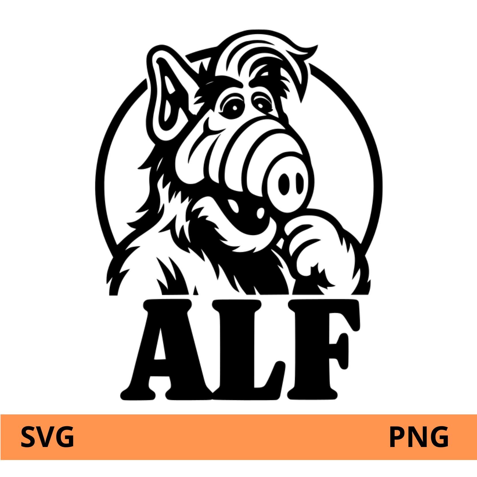 SVG and PNG File of ALF in Logo Format - Etsy