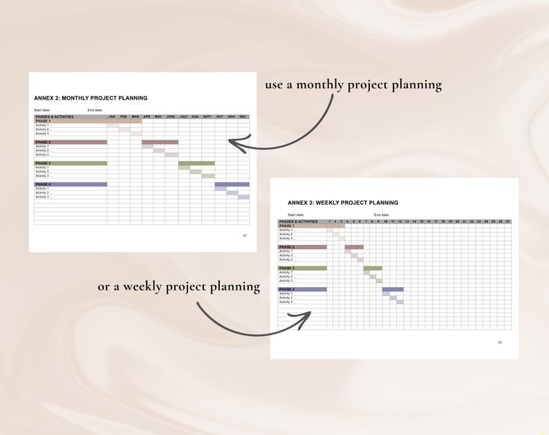 Minimalist Project Planner | Project Planner | Project Plan | Project ...