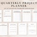 Quarterly Project Planner | Business Quarterly Planner | Project ...