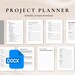 Minimalist Project Planner | Project Planner | Project Plan | Project ...