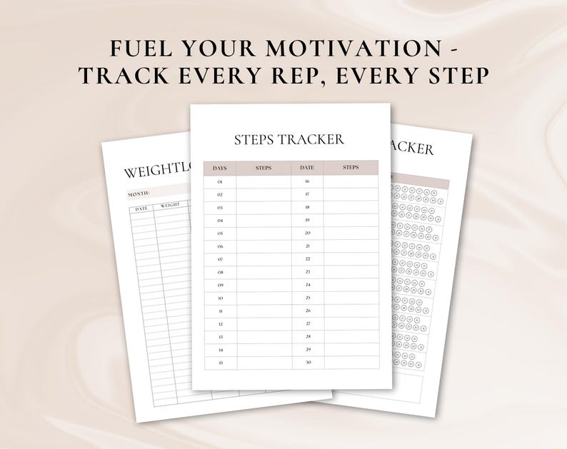 Fitness Planner | Fitness Tracker | Fitness Planner Printable | Fitness ...