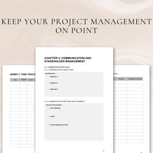Minimalist Project Planner | Project Planner | Project Plan | Project ...